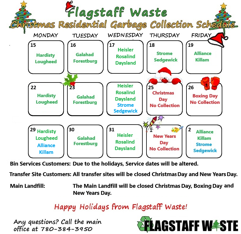 Garbage Collection Schedule - The Town of Sedgewick, Alberta